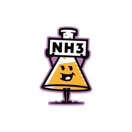 NH3 Beaker Sticker